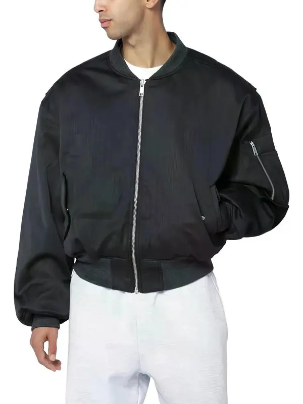 ENTIRE STUDIOS Zip-up Bomber Jacket - Black
