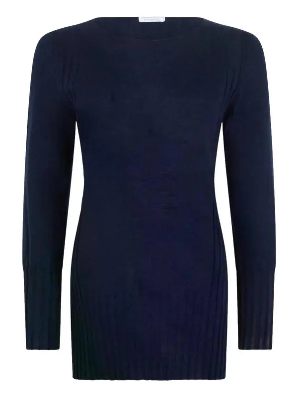 Malo Ribbed Knit Sweater - Blue