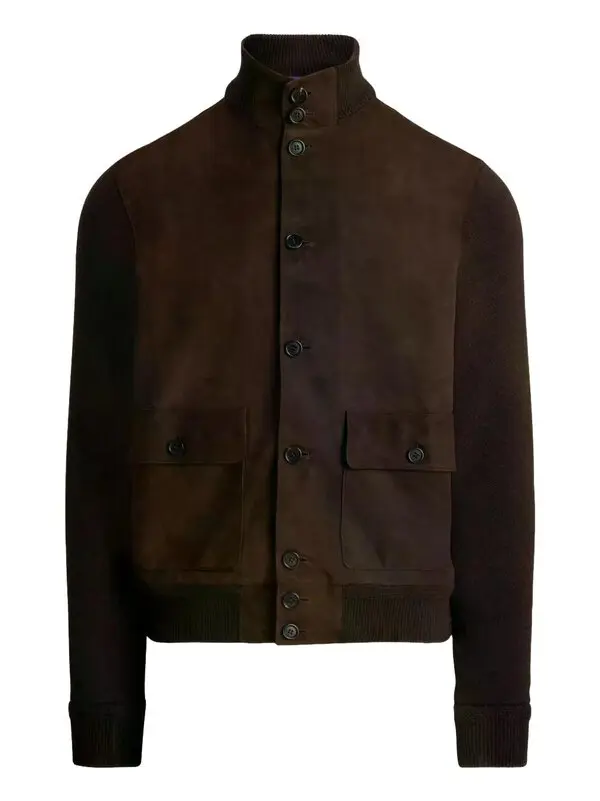 Ralph Lauren Purple Label Paneled Jacket - Brown