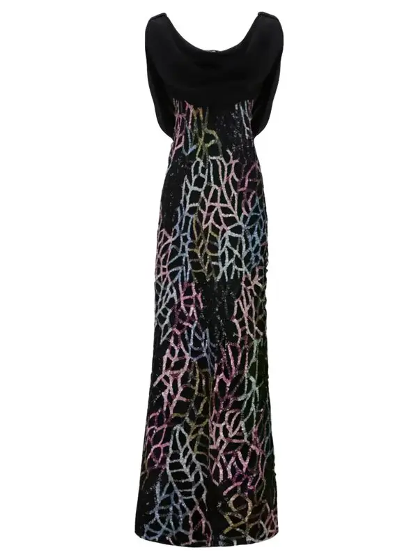 GEMY MAALOUF Sequin-embellished Dress - Black