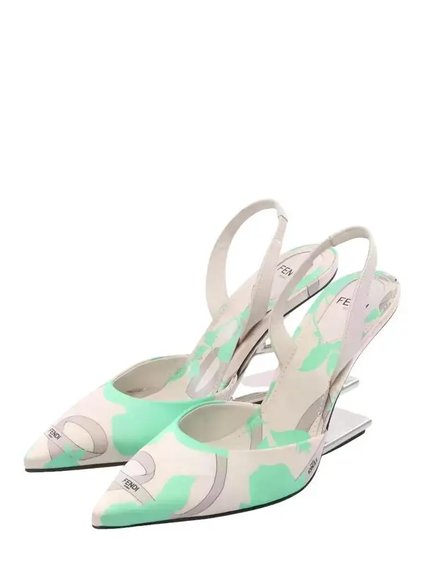 Fendi Pointed-toe Heeled Sandals - Neutrals
