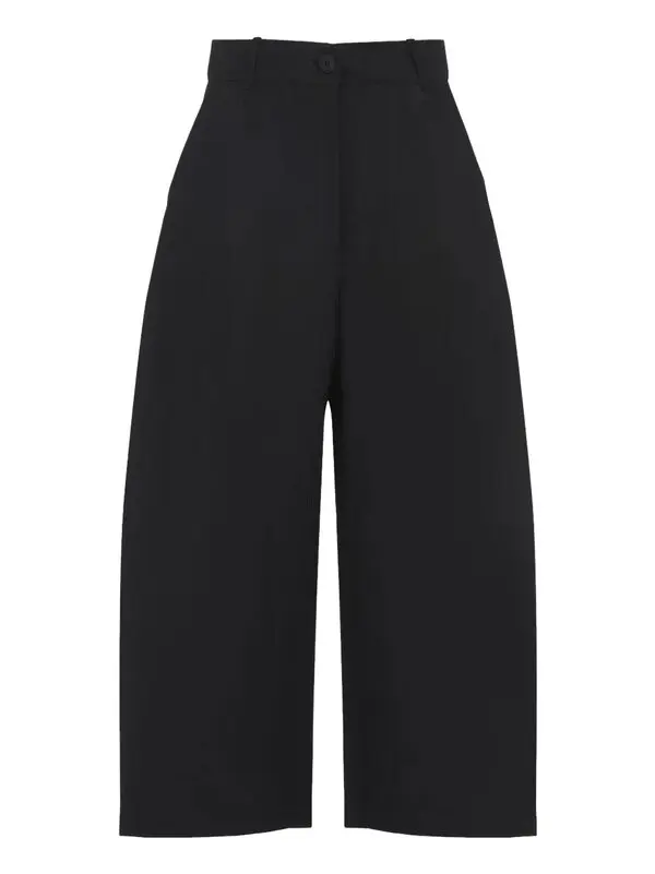 Studio Nicholson Buttoned High-waisted Trousers - Black