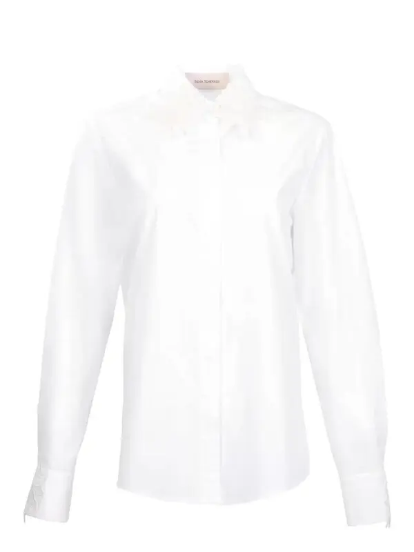 Silvia Tcherassi Naroa Floral-detail Shirt - White