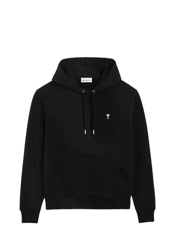 Ami De Coeur Embroidered Hoodie - Black