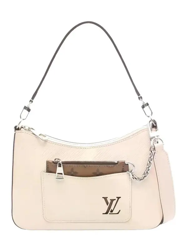 LOUIS VUITTON 2010s Murrell Leather Shoulder Bag - Neutrals