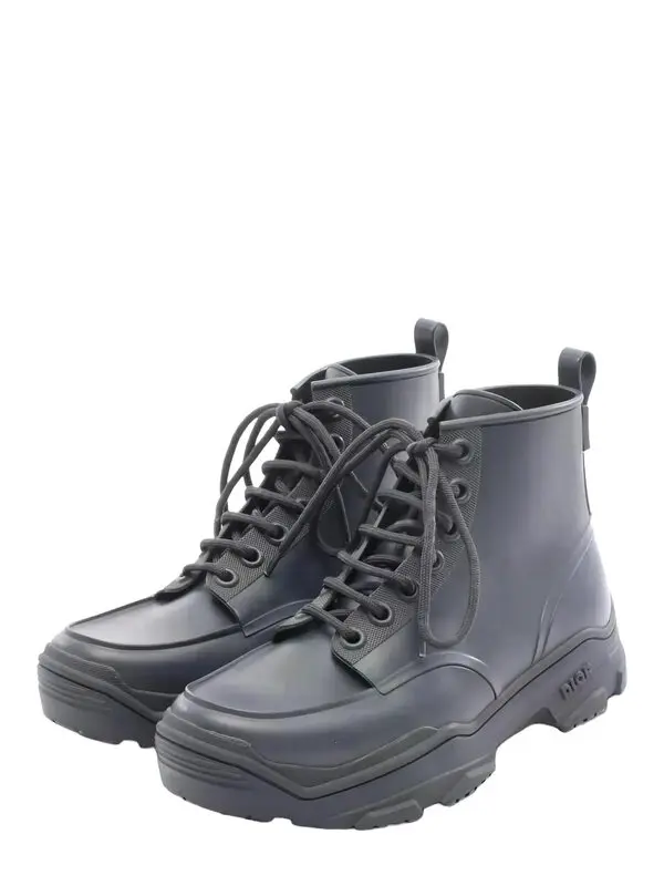 Dior Lace-up Combat Boots - Black