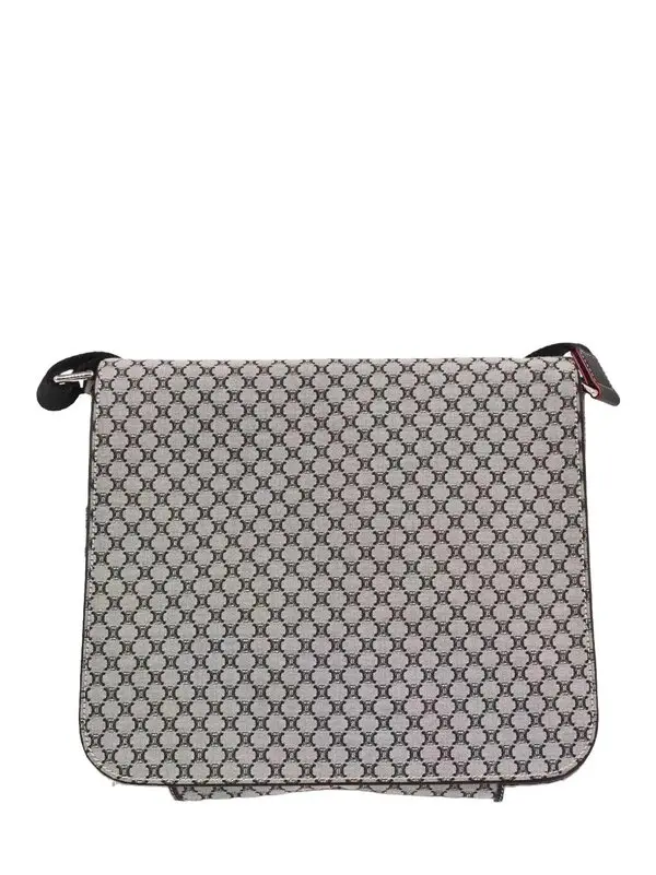 Celine 1990-2000s Macadam-pattern Messenger Bag - Grey