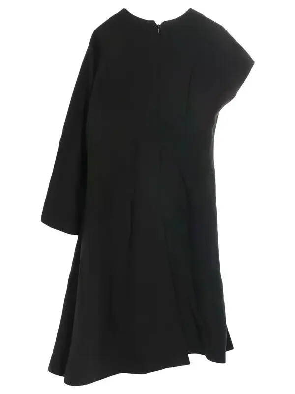 Fendi Asymmetrical Rayon Dress - Black