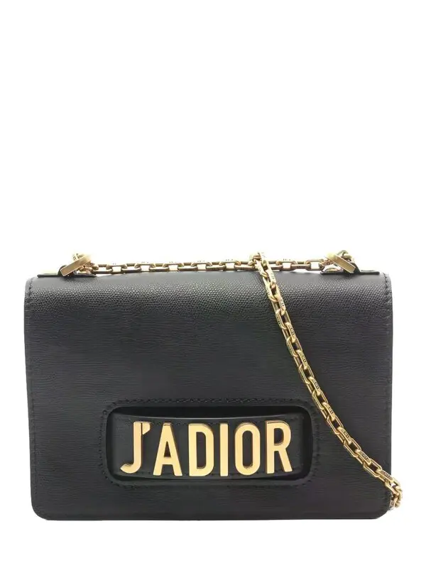 Dior 2010s J'adior Leather Shoulder Bag - Black