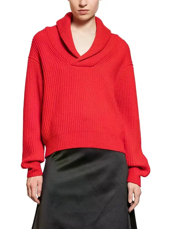 THE GARMENT Como Ribbed Knit Sweater - Red