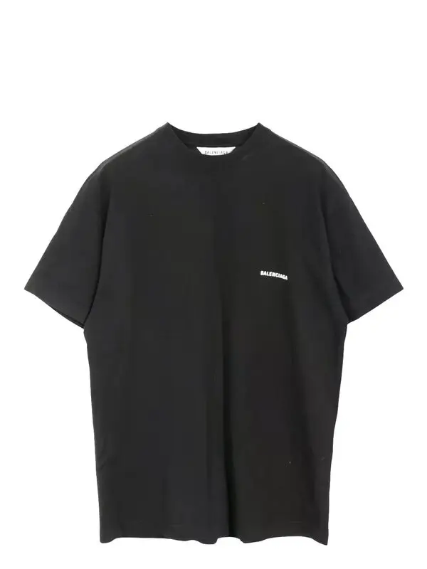 Balenciaga 2010s Crew-neck Short-sleeved T-shirt - Black