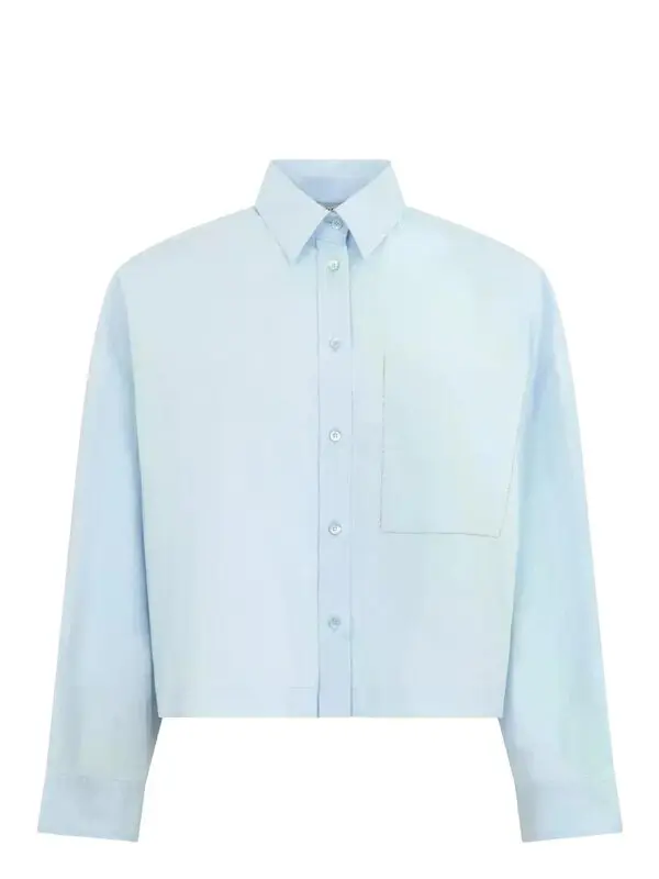 Peserico Cropped Shirt - Blue