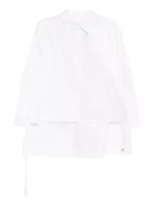 Yohji Yamamoto Waist-gathered Shirt - White