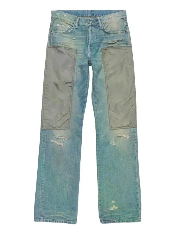 Acne Studios Panelled Distressed Jeans - Blue