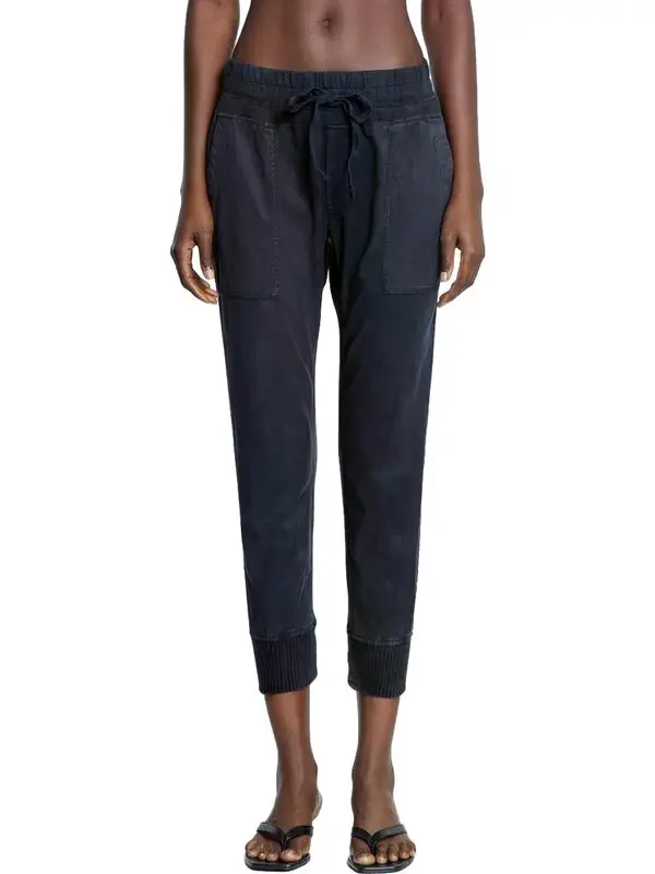 JAMES PERSE Mixed Media Trousers - Blue