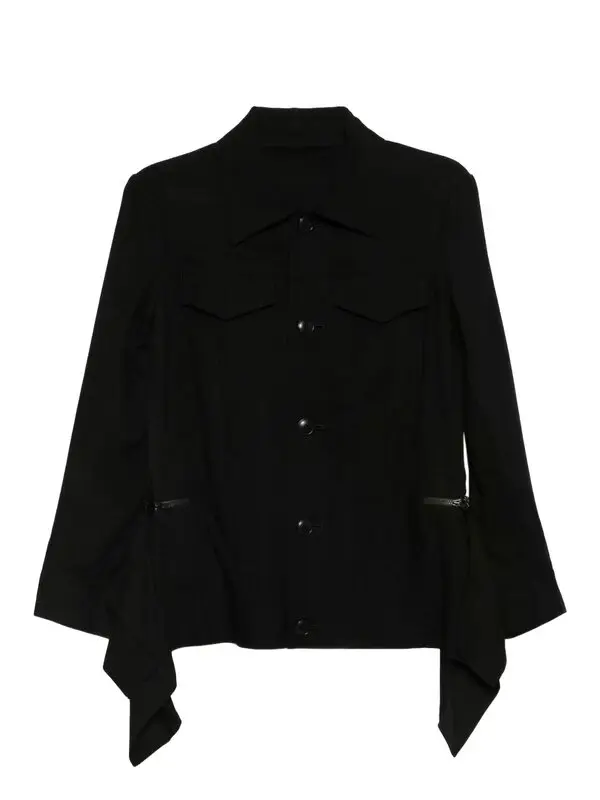 Yohji Yamamoto Collared Jacket - Black
