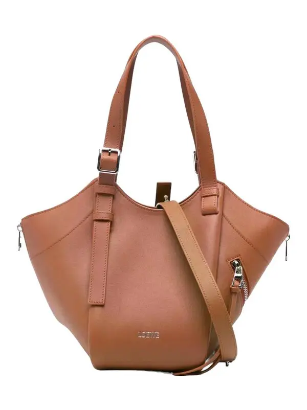 Loewe Hammock Zip Tote Bag - Brown