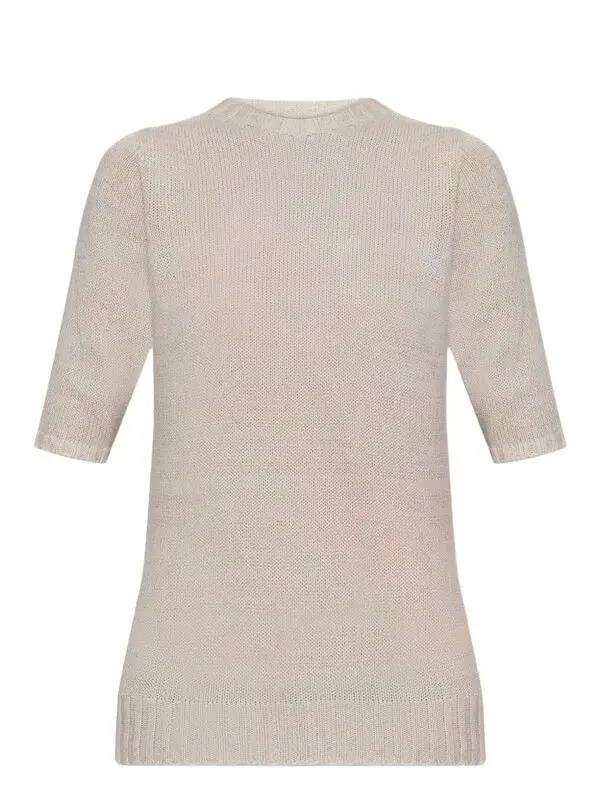 Fabiana Filippi Short-sleeve Sweater - Neutrals