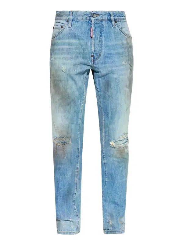 Dsquared2 Ripped-detail Trousers - Blue