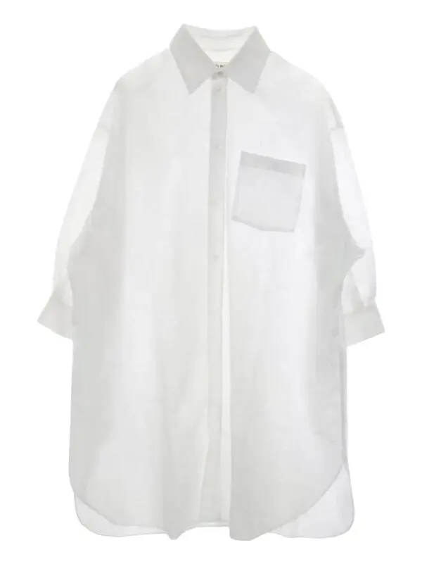 Celine 2010s Triomphe Long-sleeve Shirt - White