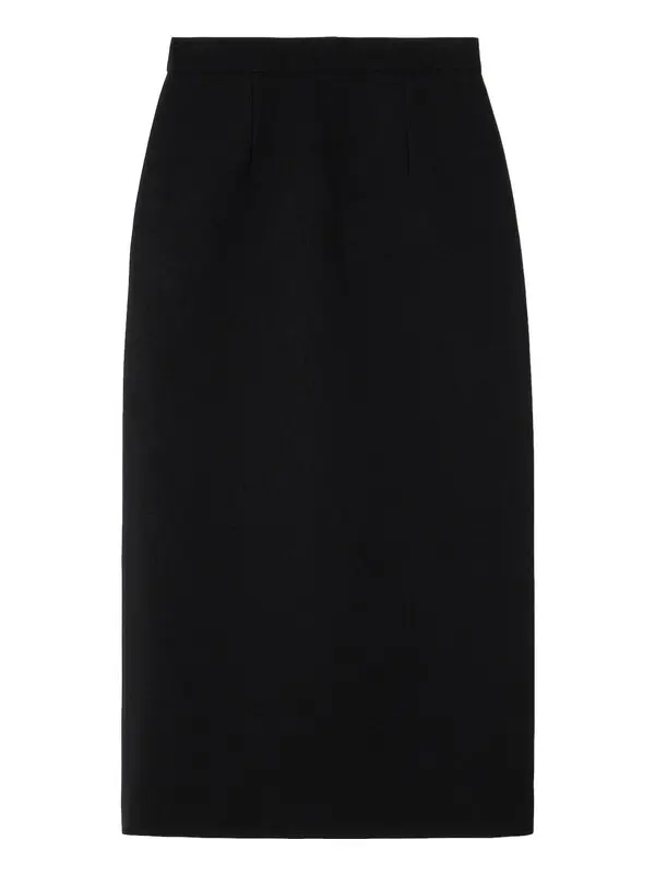 ROKSANDA Amel Two-tone Crepe Midi Skirt - Black