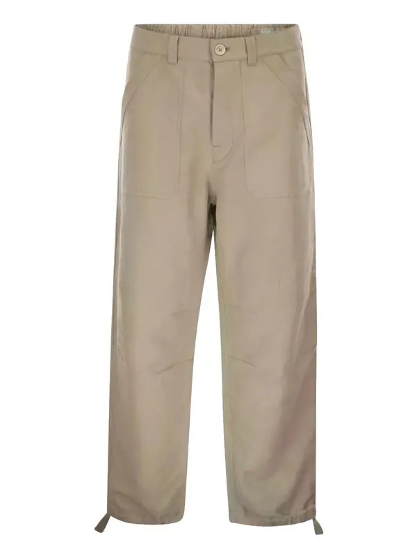 Brunello Cucinelli Drawstring Trousers - Brown