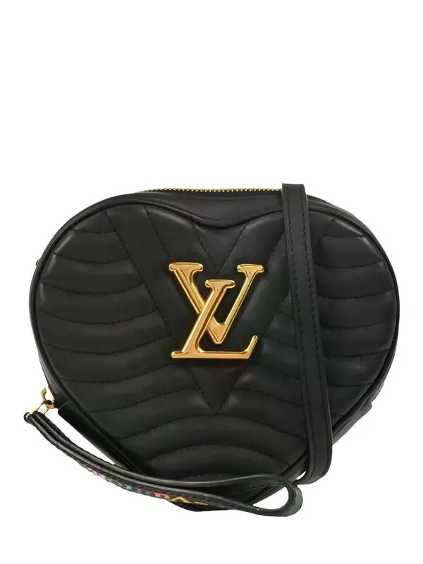 LOUIS VUITTON 2018 Heart Leather Cross Body Bag - Black