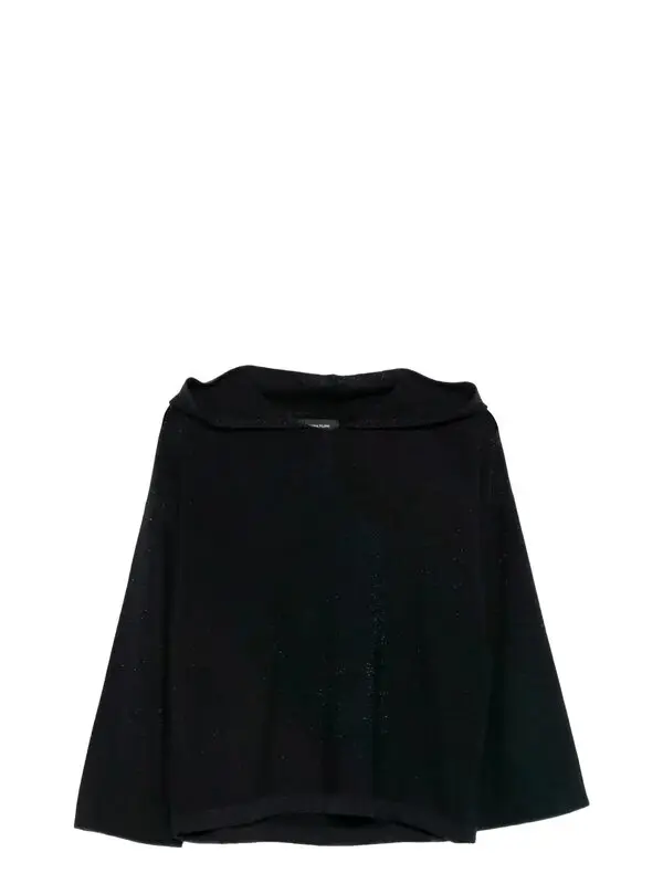 Fabiana Filippi Hooded Drawstring Sweater - Black