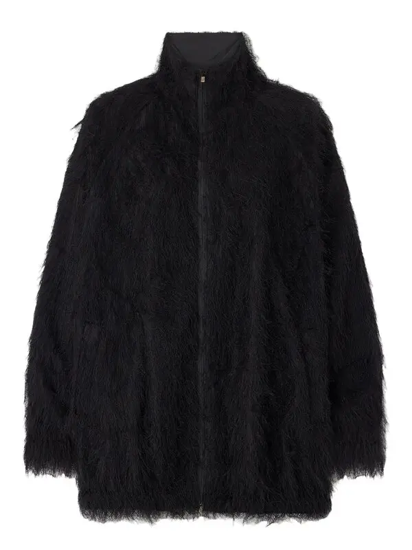 THE FRANKIE SHOP Baxter Fringed Jacket - Black