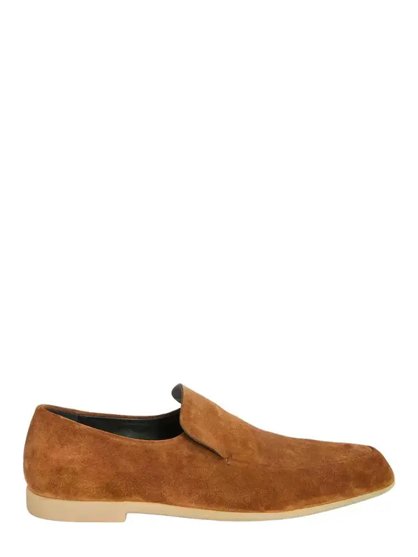 JIL SANDER Suede Loafers - Brown