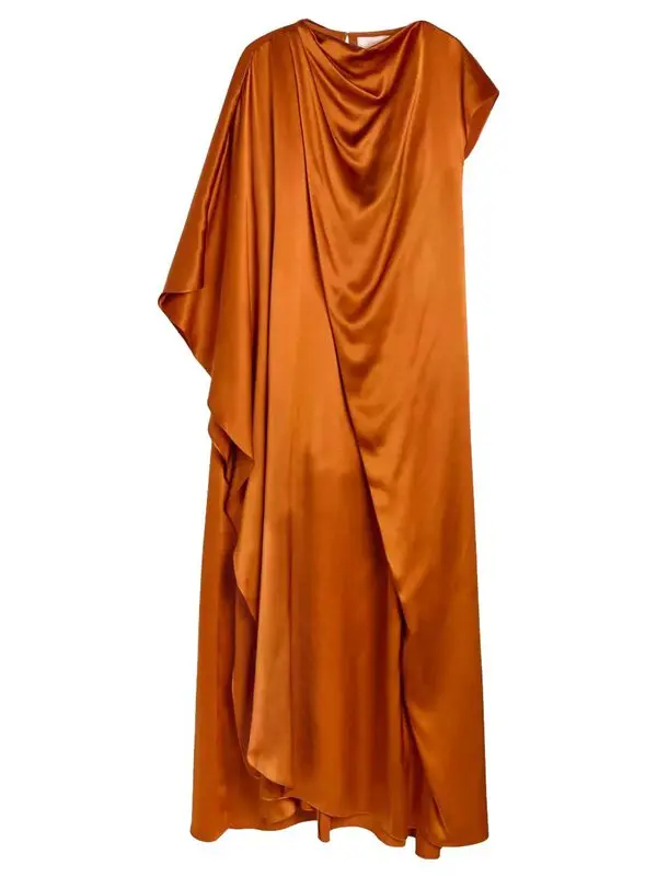 ROKSANDA Hiba Draped Asymmetric Dress - Orange