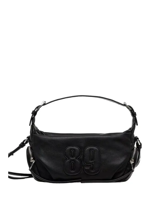 Dkny Embossed-number Shoulder Bag - Black