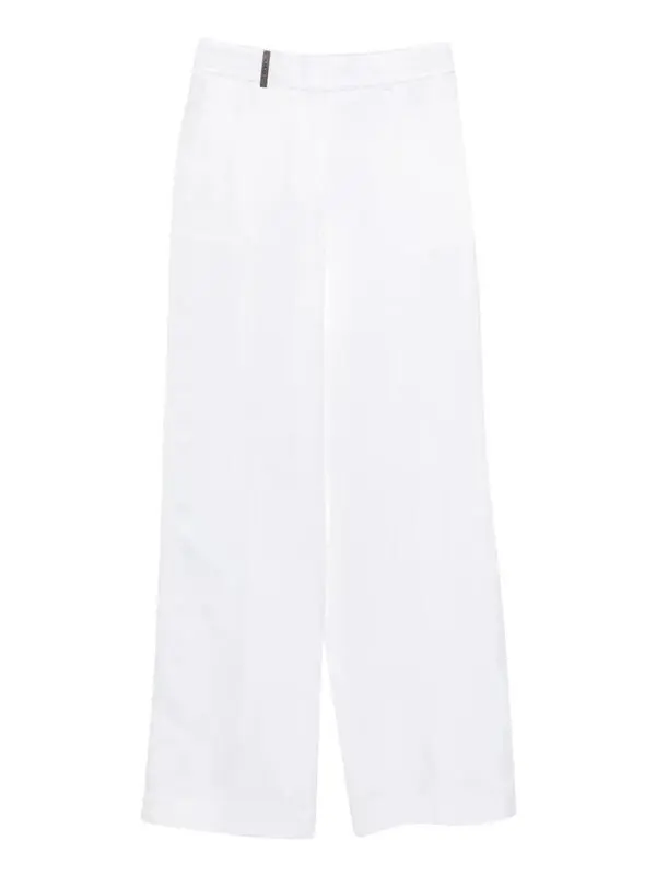 Peserico Straight Trousers - White