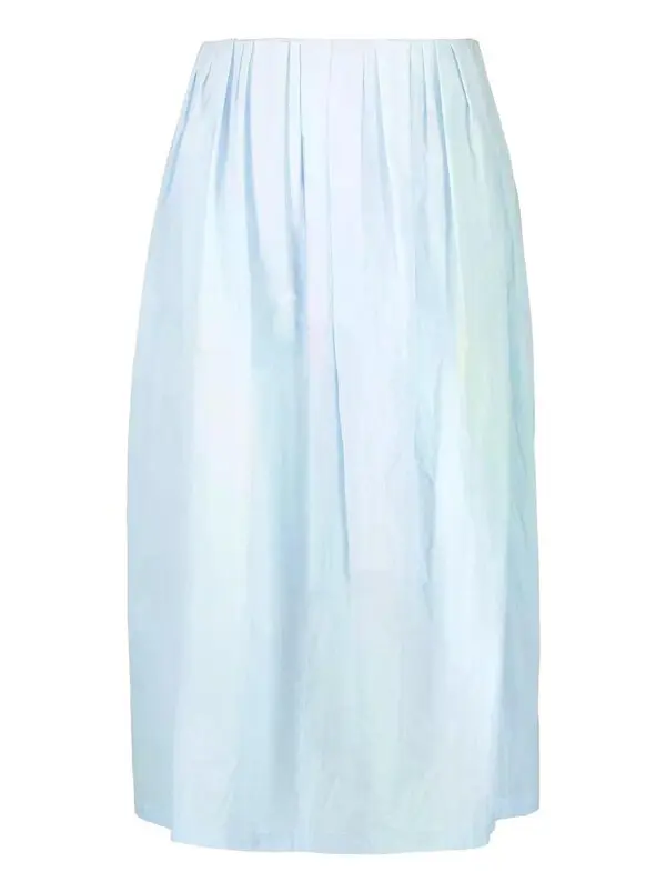 ODEEH Gathered Midi Skirt - Blue