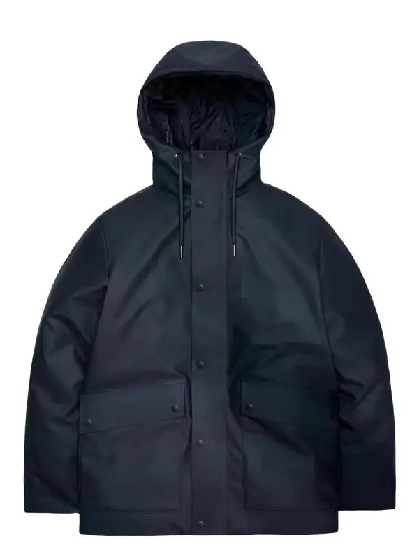 Rains Waterproof Hooded Jacket - Blue