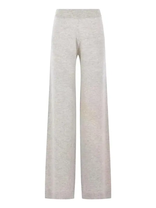 ALLUDE Elasticated Knit Trousers - Grey