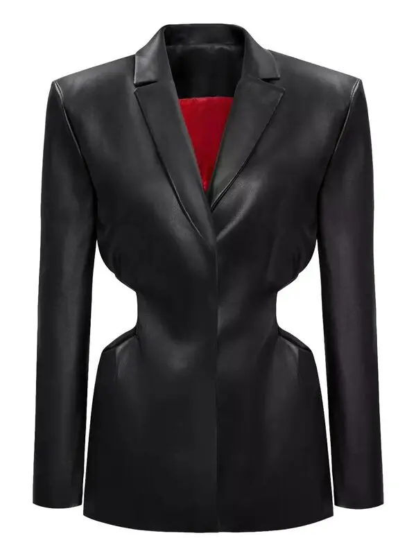 LIKA Cut-out Single-breasted Jacket - Black