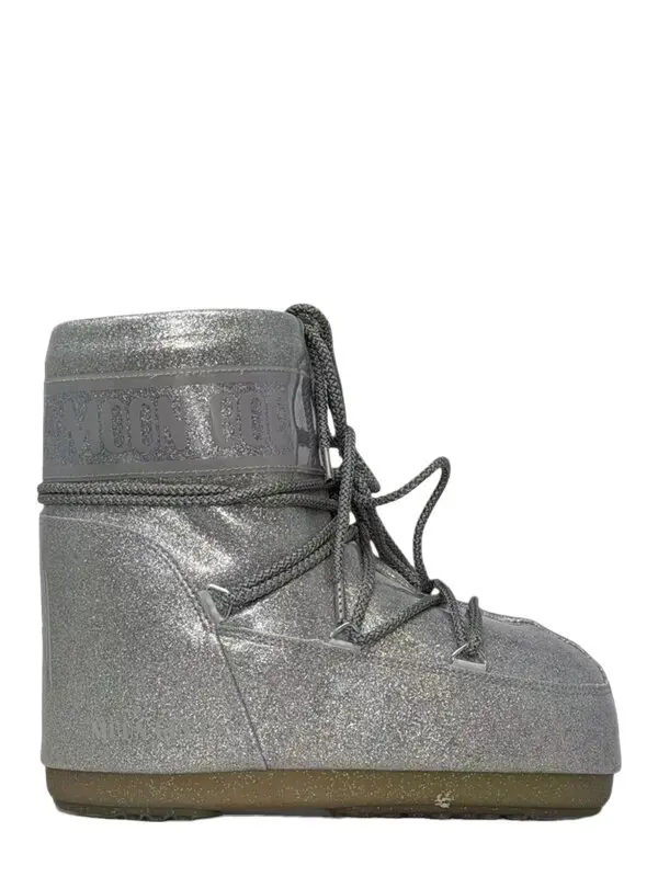 Moon Boot Icon Low Glitter Boots - Silver