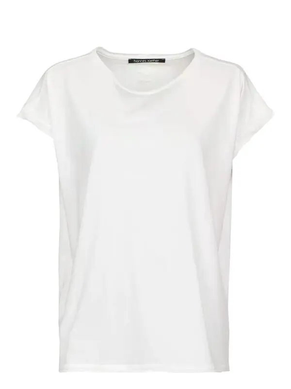 HANNES ROETHER Rolled-sleeve T-shirt - White
