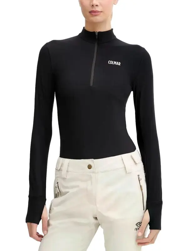 COLMAR Long-sleeved Zip Ski Top - Black