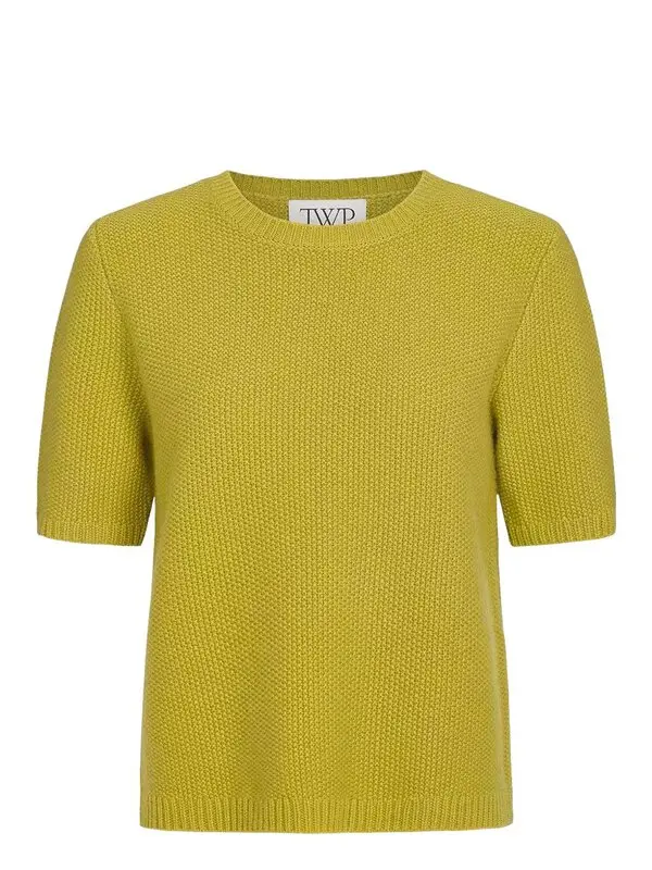 TWP Audrey Knitted T-shirt - Yellow
