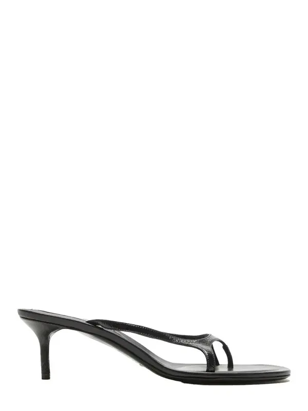 Acne Studios Leather Heeled Sandals - Black