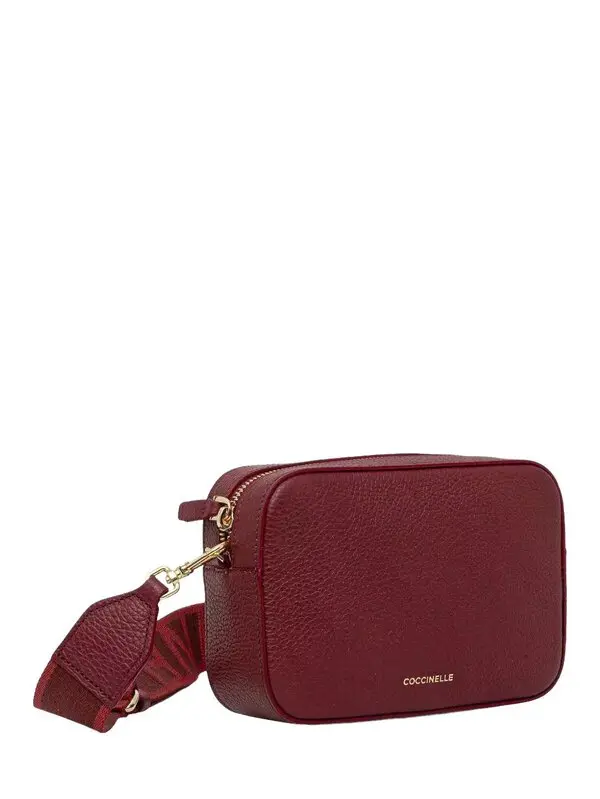 COCCINELLE Logo-lettering Top-zip Cross Body Bag - Red