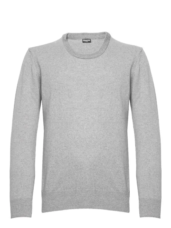 FRANZESE COLLECTION Crewneck Cashmere Sweater - Grey