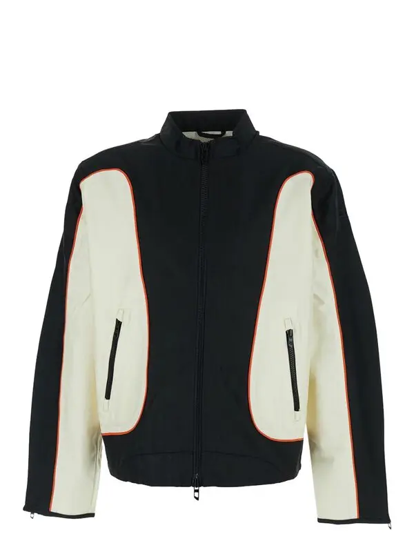 Diesel Two-tone Tech Fabric Jacket With Logo - Multicolor