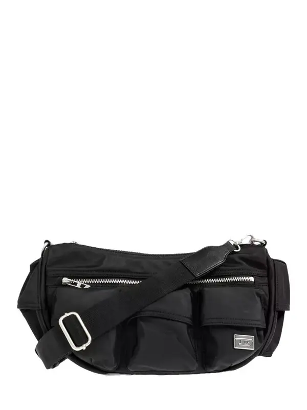DIESEL® Flap Pocket Shoulder Bag - Black
