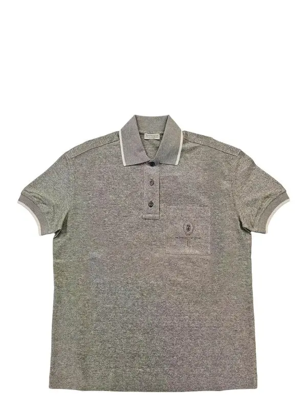 Brunello Cucinelli Chest-pocket Polo Shirt - Grey