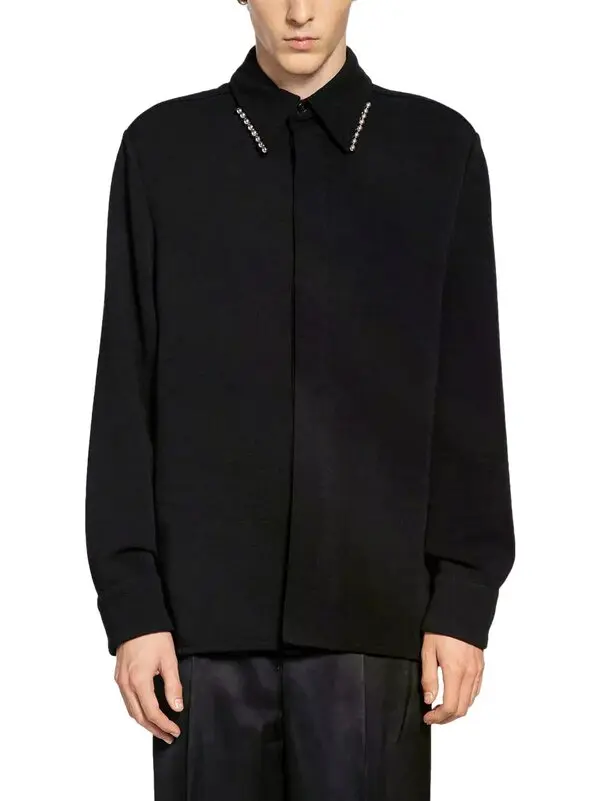 JIL SANDER Embellished Shirt - Black