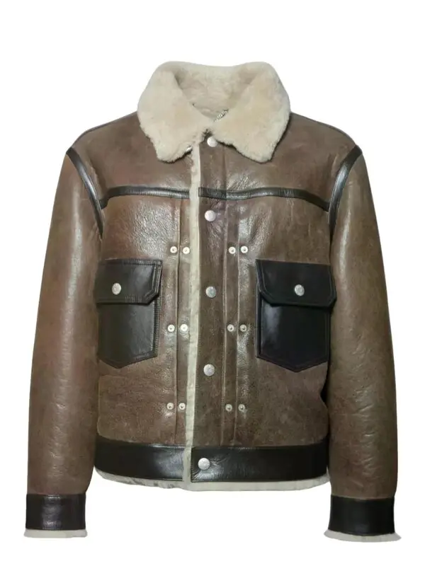 Kenzo Shearling Pocket Jacket - Brown