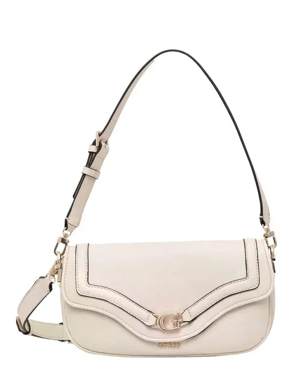 Guess Logo-detail Shoulder Bag - Neutrals